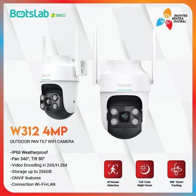 Jual BotsLab W312 4MP CCTV Outdoor Smart Home IP Camera | Shopee Indonesia