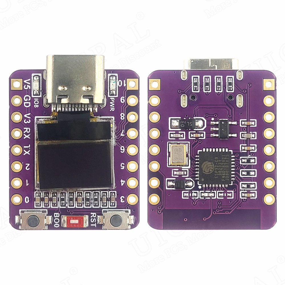 Jual Best Mini Esp32 C3 Development Board 2 4g Wifi 4 Bt Module With 0 42 Inch Oled Display 4mb