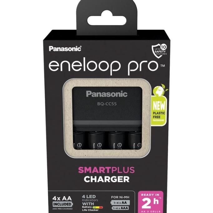 Jual Panasonic Eneloop Charger Lcd Pro Charger Bq-Cc65 Exc Battery ...