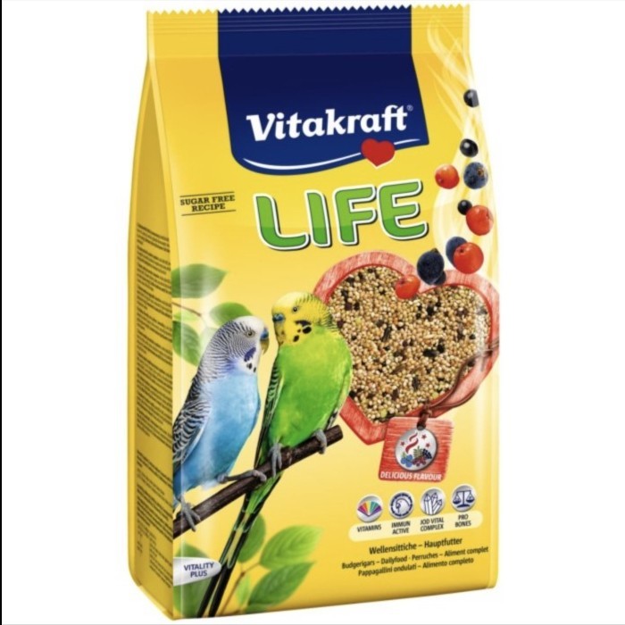 Jual Vitakraft Life Power Budgies 800 Gr. Makanan Burung Parkit Budgies ...