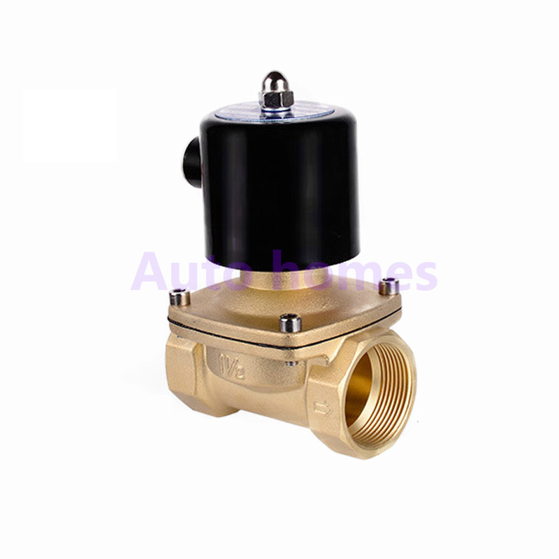 Jual BEAST 2 way 2w series 2W400-40 brass water Air gas water solenoid valve 1-1/2" 2 inch 220V ...