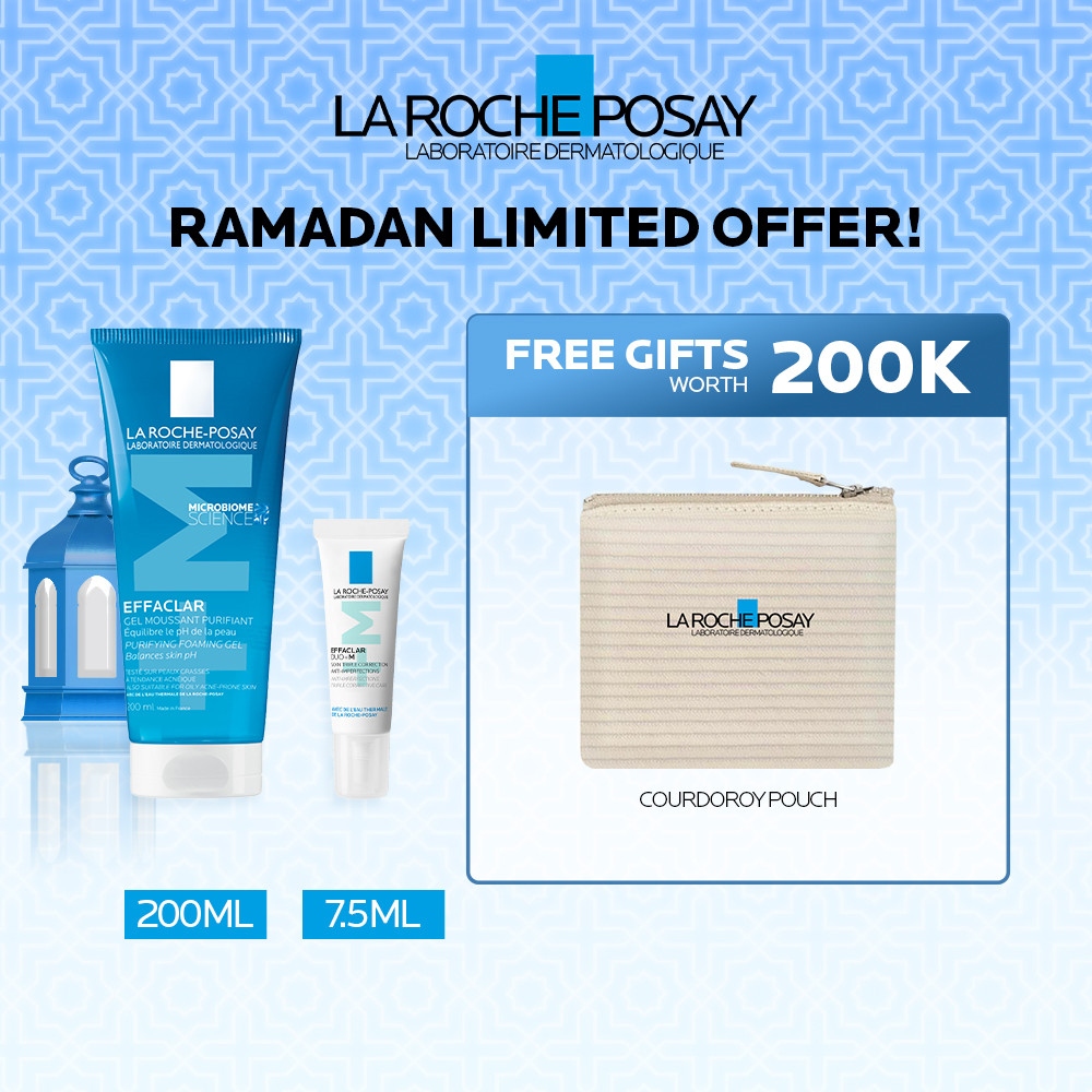 Jual La Roche Posay Effaclar Acne Cleanser & Duo+M Moisturizer FREE ...