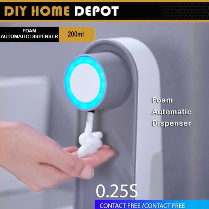 Jual Automatic Hand Sanitizer / Soap Dispenser Foam 200 Ml Otomatis ...