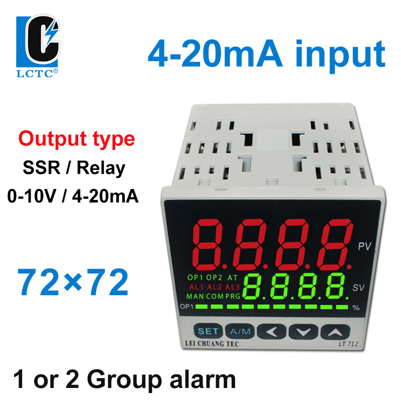 Jual LAKO 4-20mA input LED display PID Temperature controller 72x72mm, SSR/Relay/4-20mA/0-10V ...