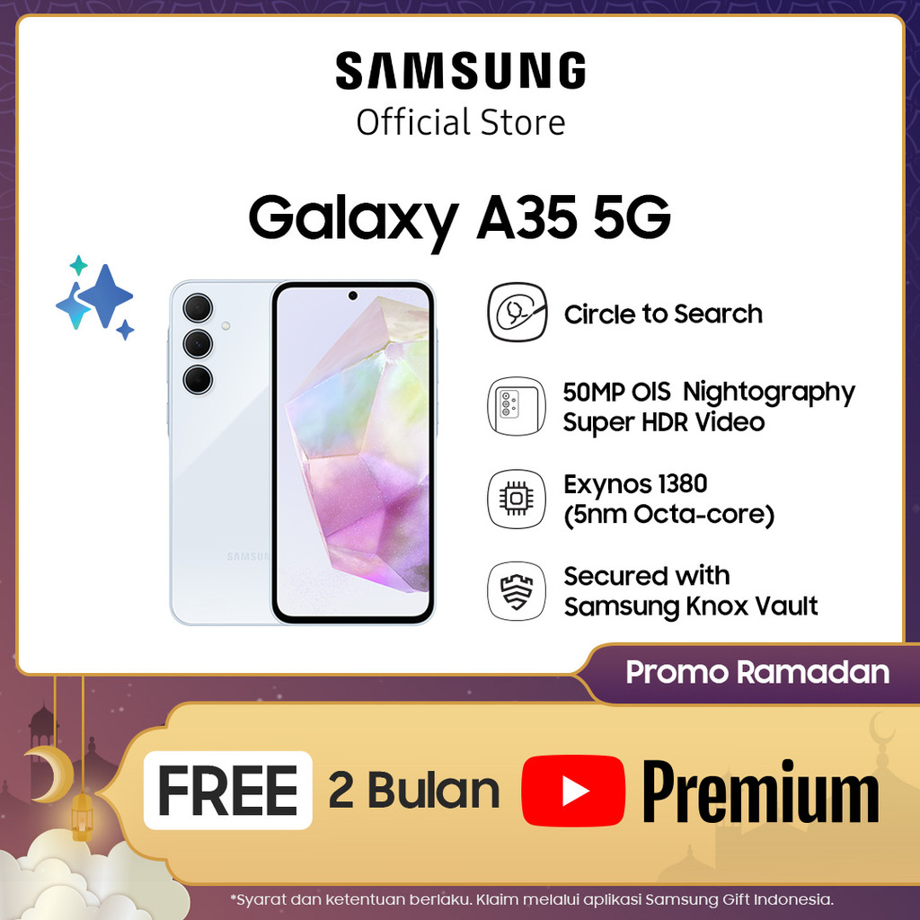 Jual Samsung Galaxy A35 5G 8/256GB - Awesome Ice Blue | Shopee Indonesia