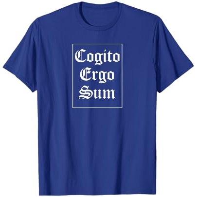 Jual Kaos COGITO ERGO SUM | Kutipan Filsafat Descartes |NqE52ZaX ...