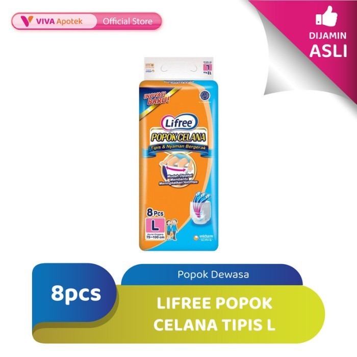 Jual Lifree Popok Celana Tipis L (8 pcs) | Shopee Indonesia