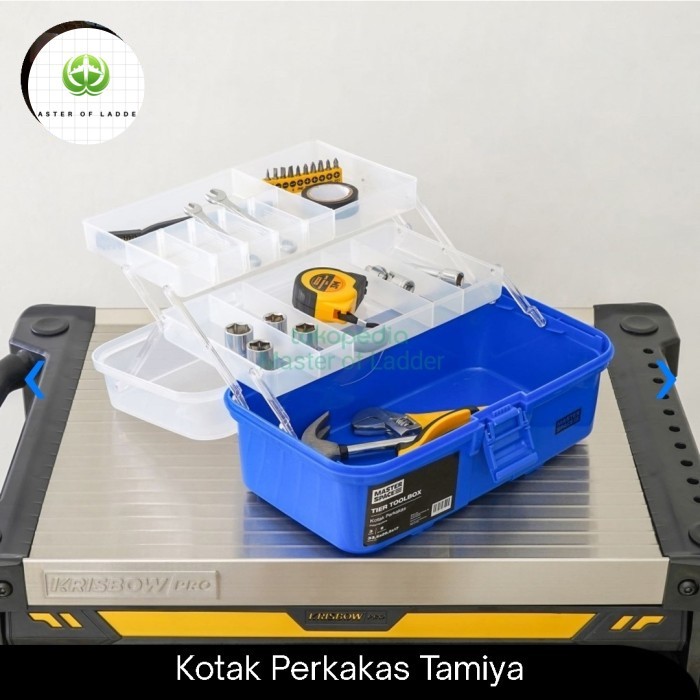 Jual MASTERSPACE Krisbow Kotak Perkakas/TOOL BOX Tamiya PLASTIC 2 SUSUN | Shopee Indonesia