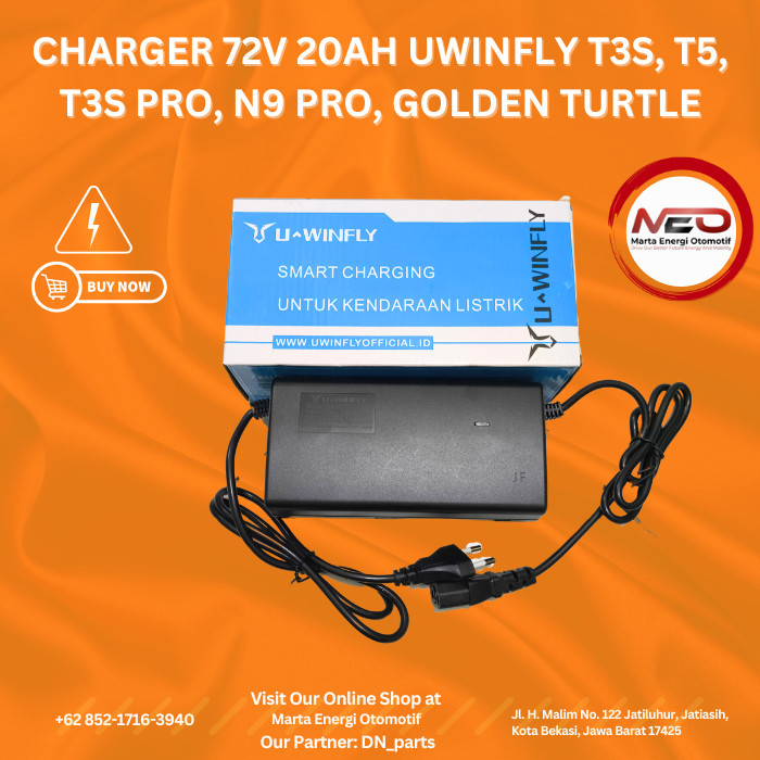 Jual CHARGER 72v 20Ah UWINFLY T3S, T5, T3S PRO, N9 PRO, GOLDEN TURTLE ...