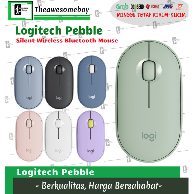 Jual Logitech Pebble M350 Silent Wireless Bluetooth Mouse 1000 DPI ...