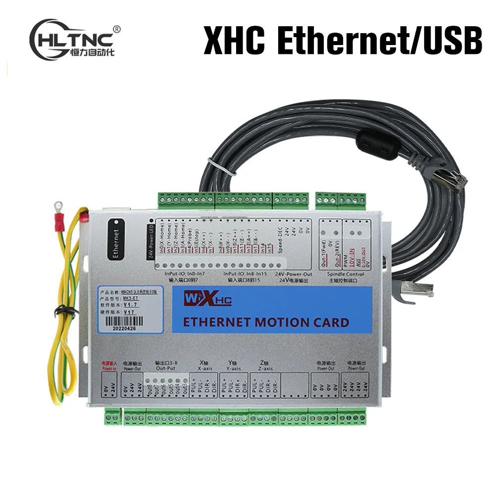 Jual SINARJAYYA XHC MKX-ET Ethernet USB Mach3 Breakout Board 3 4 6 Axis Motion Control Card 2MHz ...