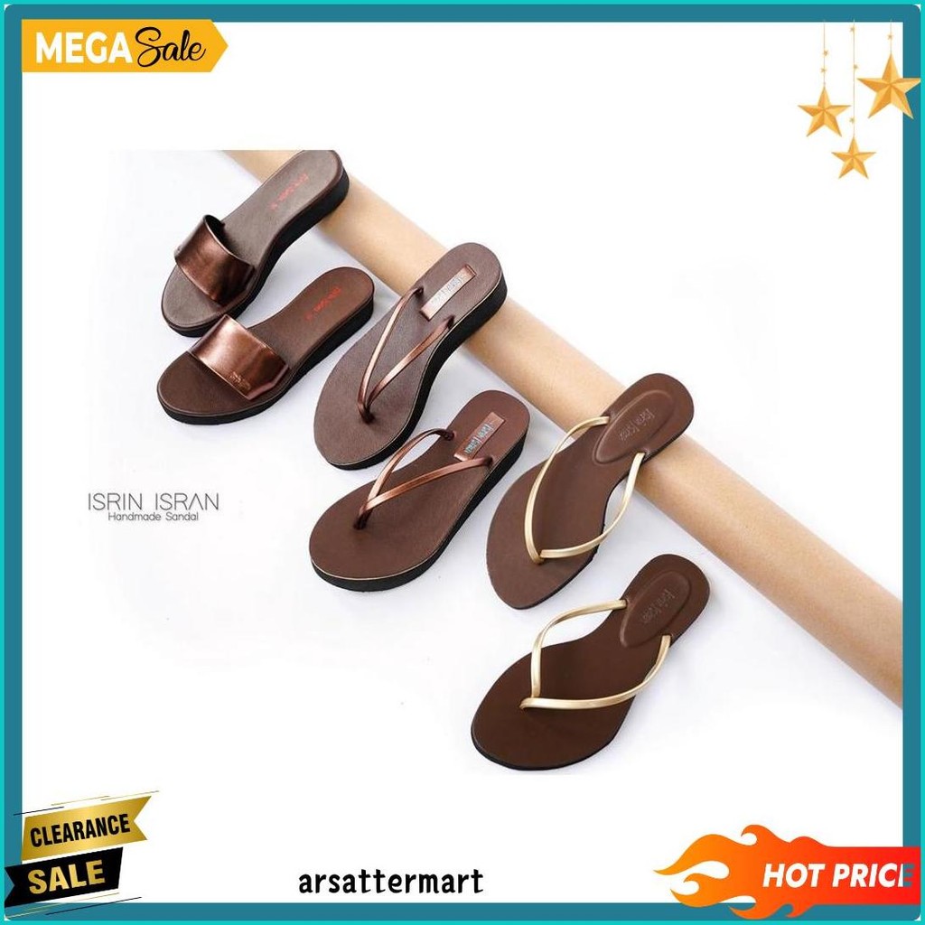Jual Isrin Isran Original Sendal Jepit Wanita Sandal Teplek Terbaru Sendal Wanita Kekinian ...