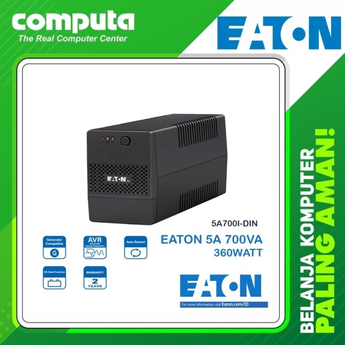 Jual UPS Eaton 700VA 360 Watt 5A700I-DIN | Shopee Indonesia