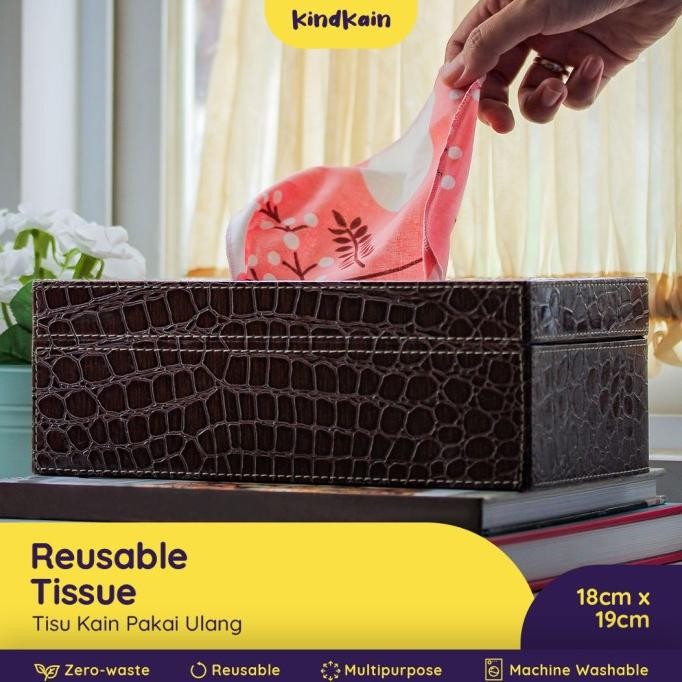 Jual KindKain Tisu Kain Sapu Tangan Cuci Pakai Ulang Reusable Tissue ...