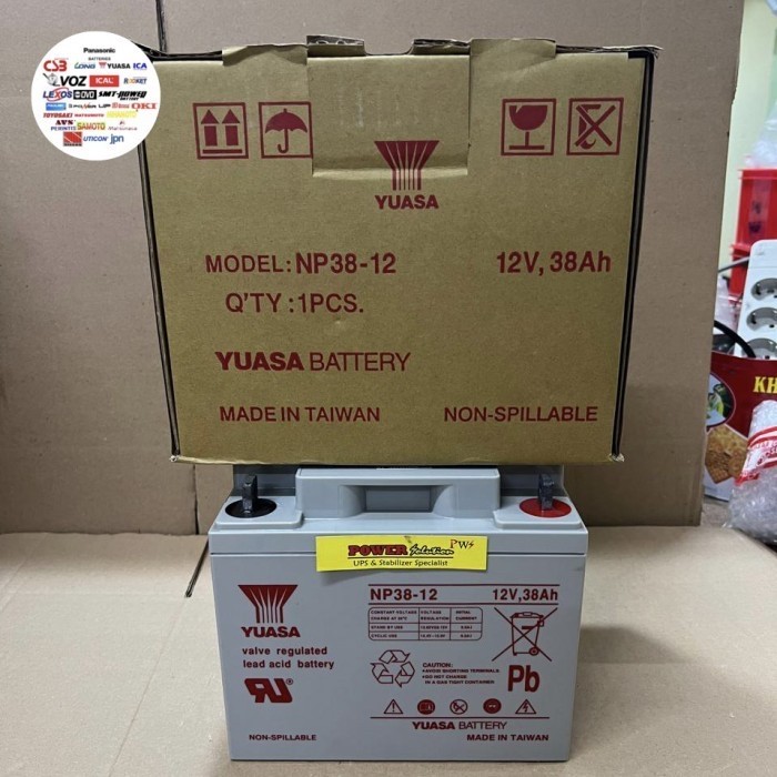 Jual Battery Yuasa NP38-12 ( 12V 38Ah ) / Aki kering yuasa 12V 38Ah ...