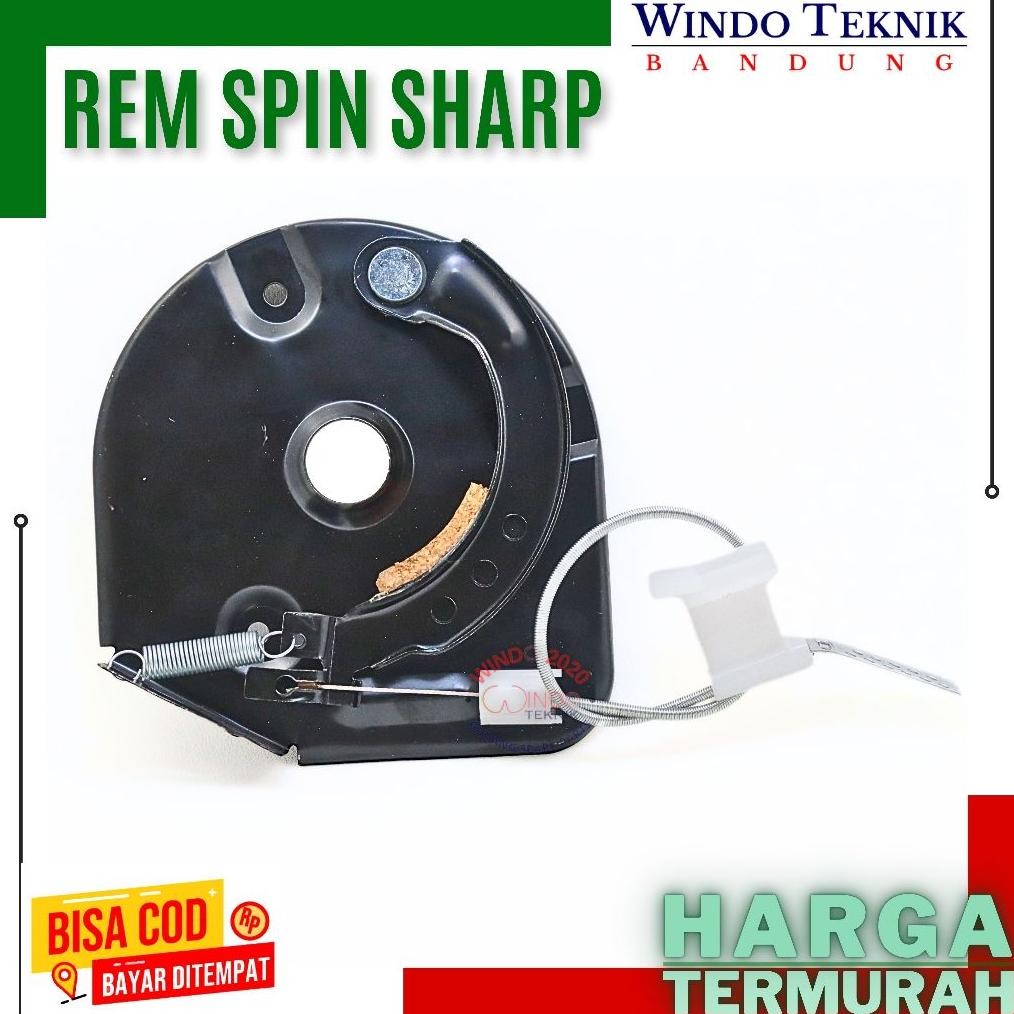 Jual REM DINAMO MESIN CUCI SHARP | KAMPAS REM MOTOR SPIN | CAKRAM MOTOR DINAMO SPINNER PENGERING ...