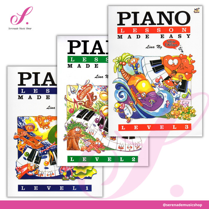 Jual Piano Lesson Made Easy Level 1/2/3 Buku Belajar Piano Pemula Lina ...