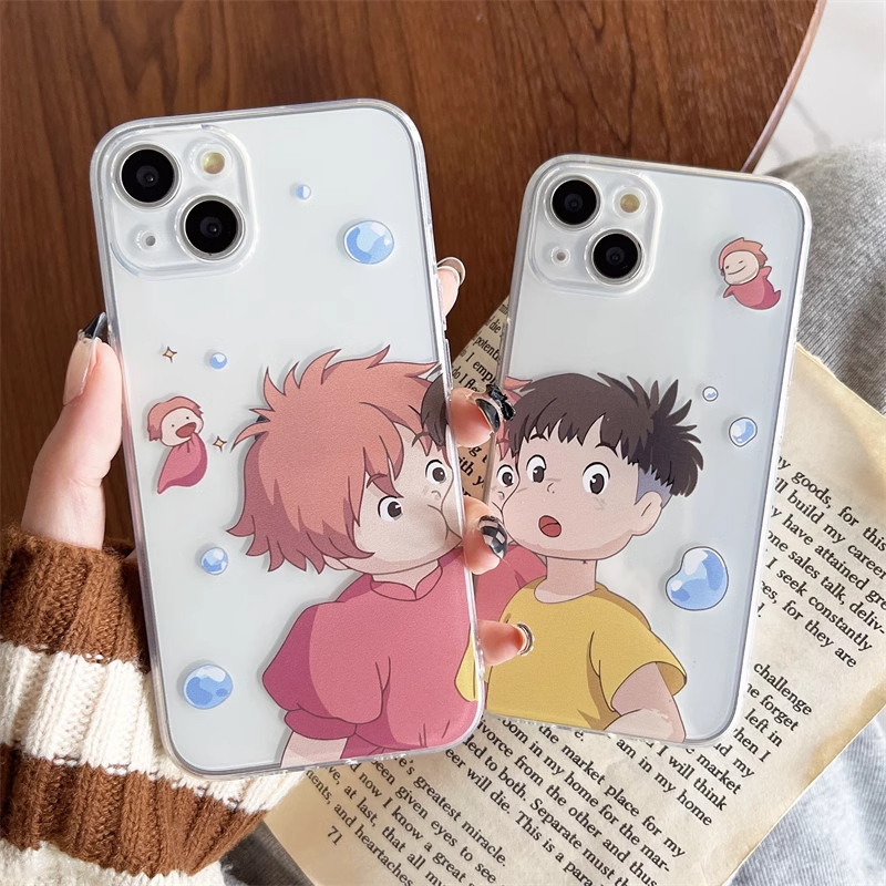 Jual Sousuke Ponyo Kartun Lucu Couple Soft Case Hp Infinix Hot 60 Pro ...