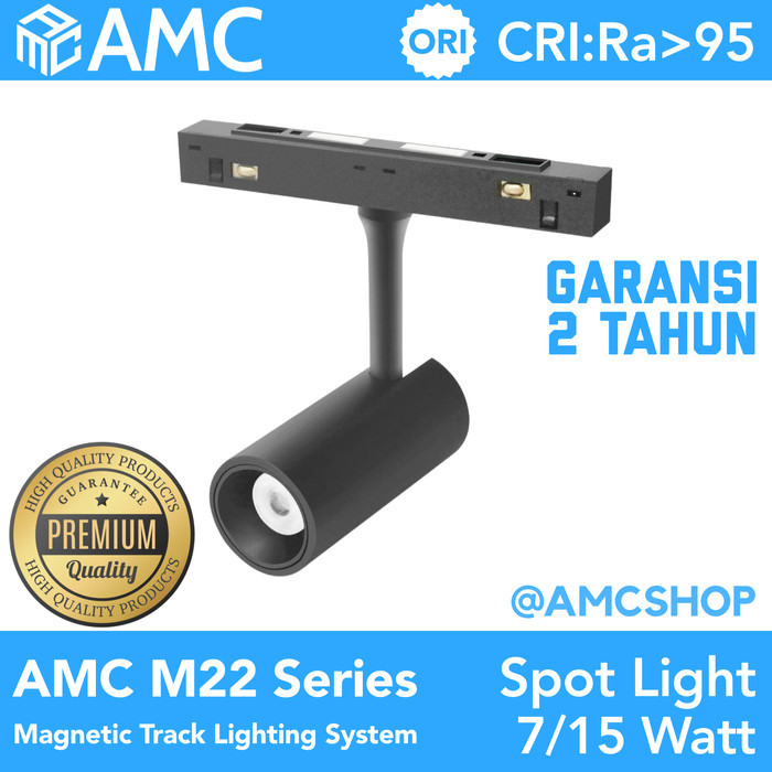 Jual Amc M22 Magnetic Track Lighting System Spot Light Lampu Sorot Cri 95+ | Shopee Indonesia