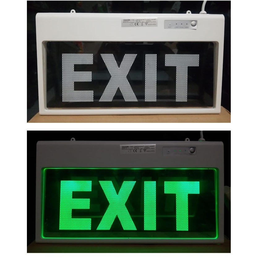 Jual Lampu Emergency Exit 102 Tulisan EXIT | Shopee Indonesia