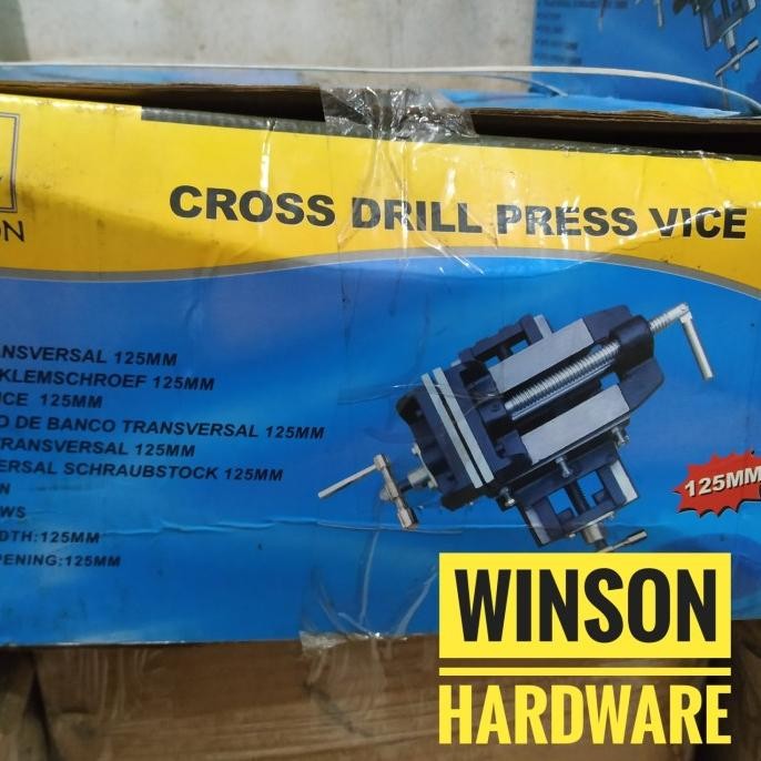 Jual New Stock Catok Silang 5" Carrson / Cross Drill Press Vice / Ragum ...