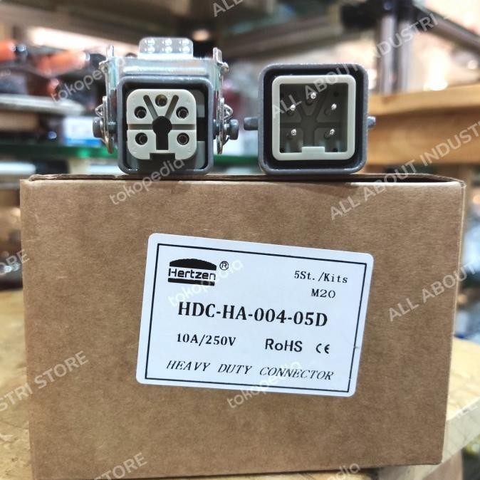 Jual HEAVY DUTY CONNECTOR HERTZEN HDC-HA-004-05D 4 / 5 PIN HDC HA 004 05D | Shopee Indonesia
