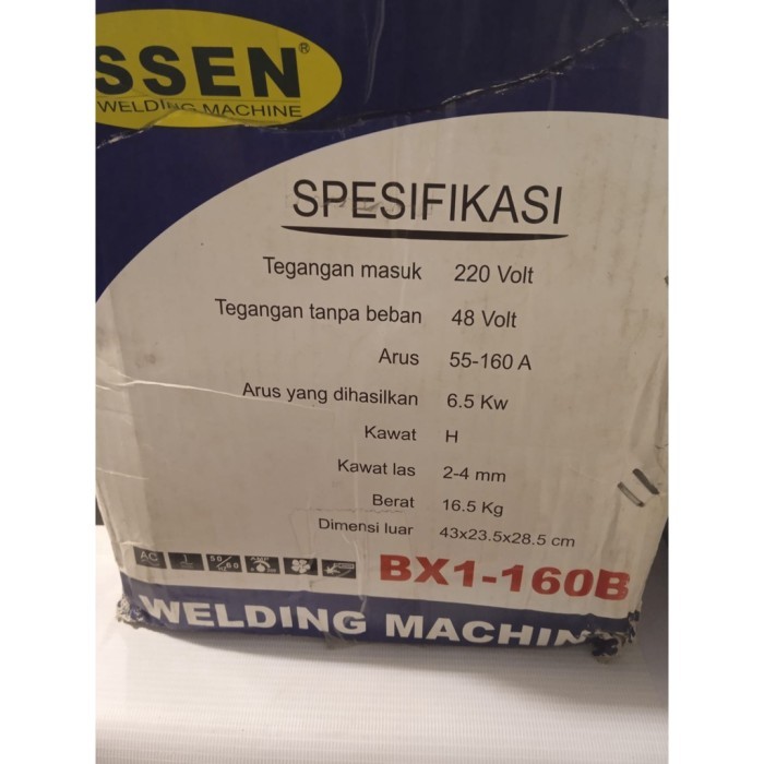 Jual ESSEN Trafo Las Travo Las Mesin Las Welding Machine BX1-160B Essen ...