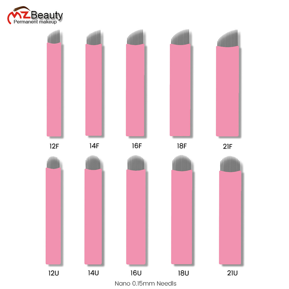 Jual GJZ Nano Microblading Needles 0.15MM Tattoo Eyebrow Blades ...