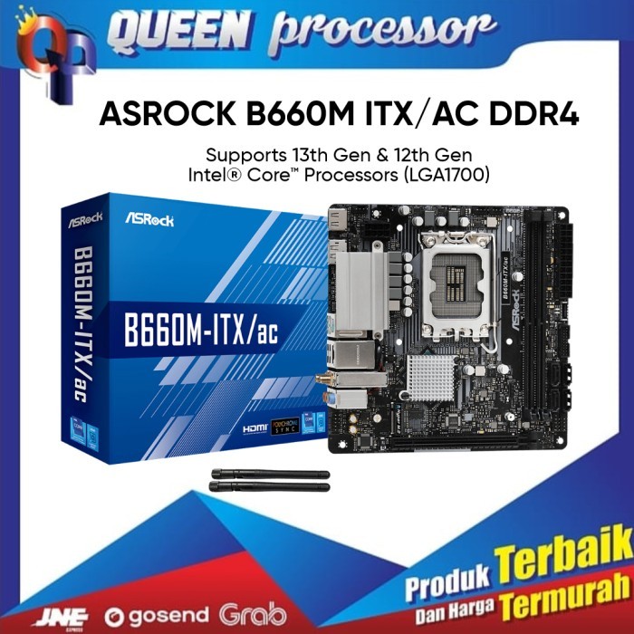 Jual ASROCK B660M ITX/AC DDR4 ( LGA 1700 / B660 / DDR4 ) | Shopee Indonesia