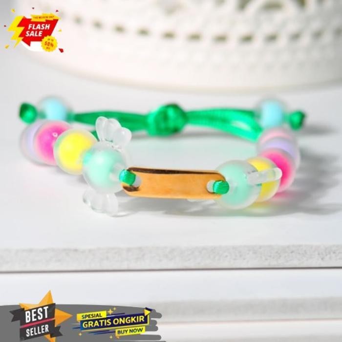 Jual FLASH SALE GELANG EMAS ANAK CANDY POP - PLAT EMAS PANJANG BISA ...