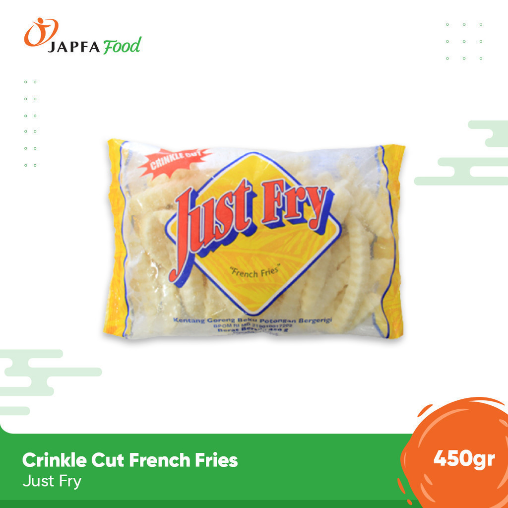 Jual Just Fry Kentang Goreng / Crinkle Cut French Fries 450 gr | Shopee ...