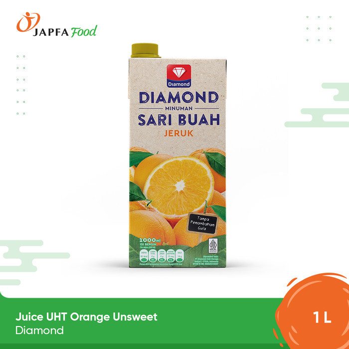 Jual Diamond Juice UHT Orange Unsweet 1L | Shopee Indonesia