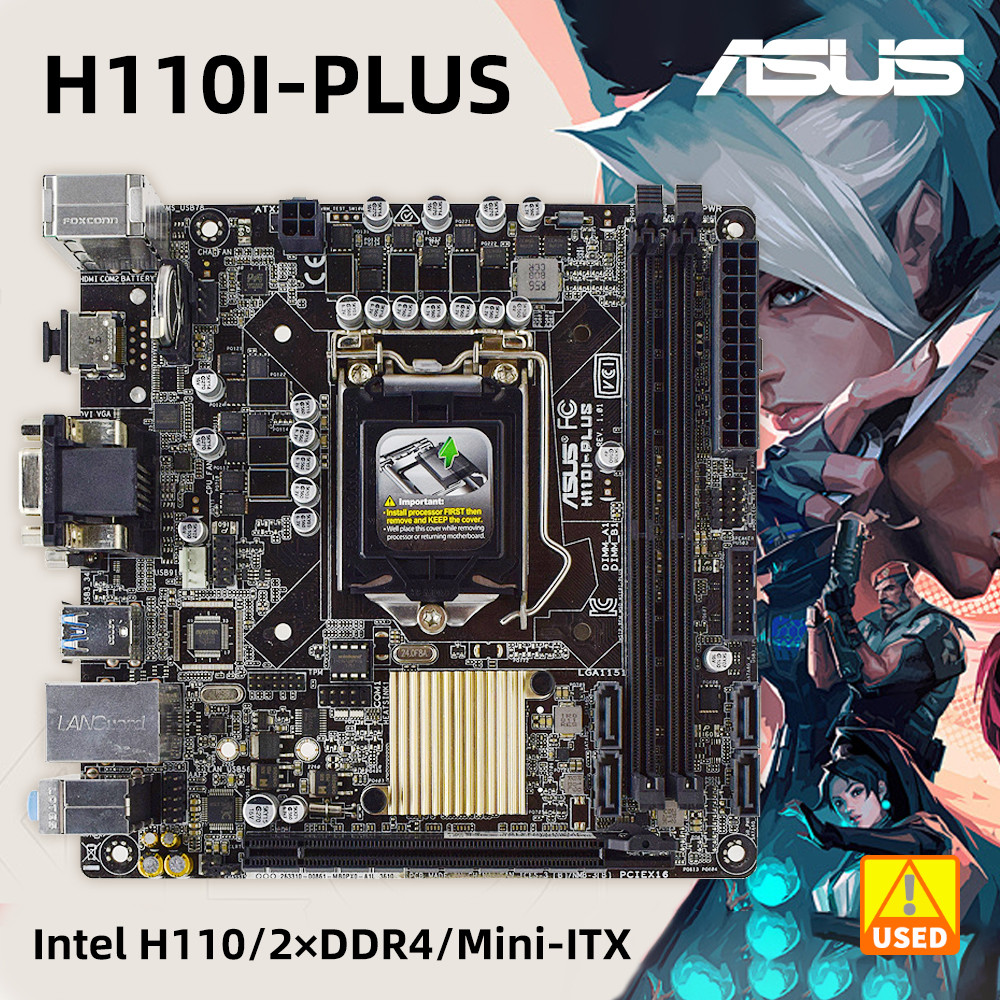 Jual AQS ASUS H110I-Plus Intel H110 Motherboard DDR4 LGA 1151 Socket for i3 i5 i7 6100 6300 7100 ...