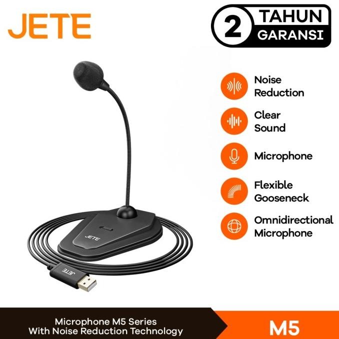 Jual Sale Microphone Usb - Mic External Jete M5 For Pc Zoom Online ...