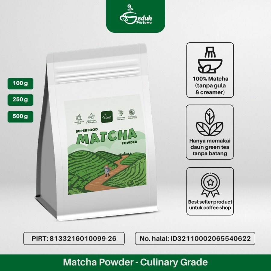 Jual Matcha Powder Japan Pure Matcha Powder - 100g Original 100% ...