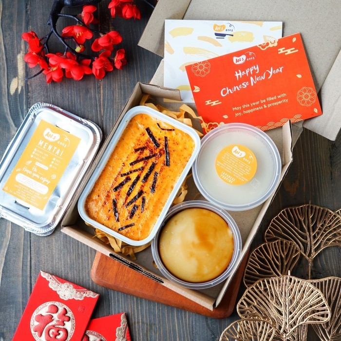 Jual HAMPERS BOX ISI SALMON KANI MENTAI & JAPANESE MILK PUDDING ALA ...