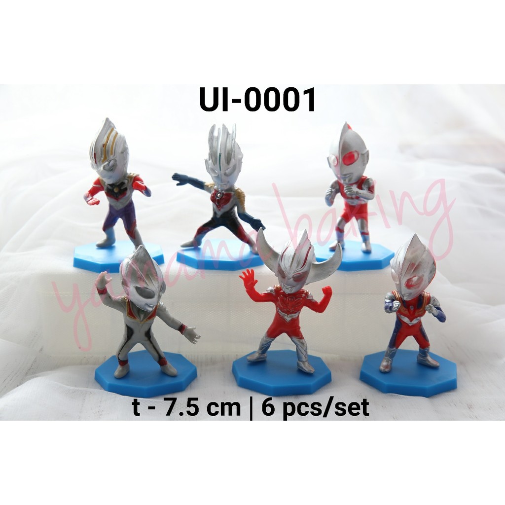 Jual UI-0001 Topper hiasan kue figurine baby ultraman superhero (MAINAN ...
