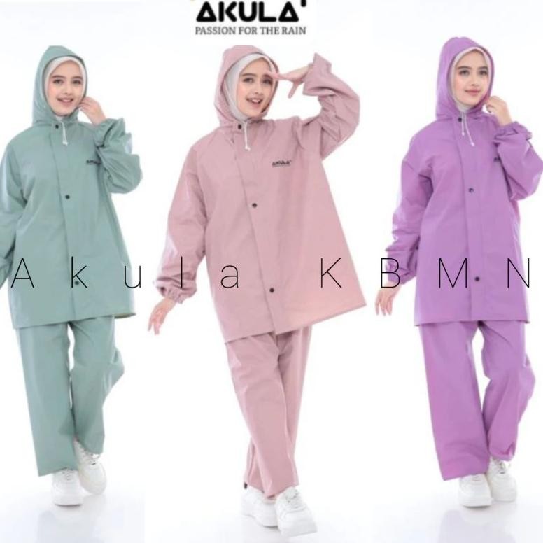 Jual MMA-1318 JAS HUJAN AKULA RAINCOT Setelan Baju + Celana Pria Wanita Anti Rembes Terbaik PVC ...
