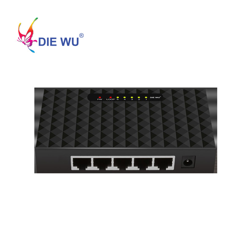 Jual NEW DIEWU 5 Port Gigabit Switch Fast Network Switch LAN Hub with ...