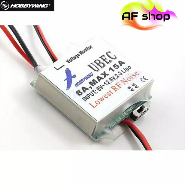 Jual Hobbywing 5V 6V Switchable 8A UBEC Max 15A Regulator Voltase BEC ...