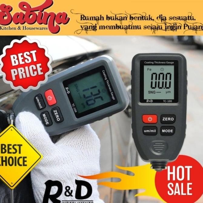 Jual ALAT UKUR TESTER KETEBALAN CAT PELAPIS MOBIL COATING THICKNESS ...