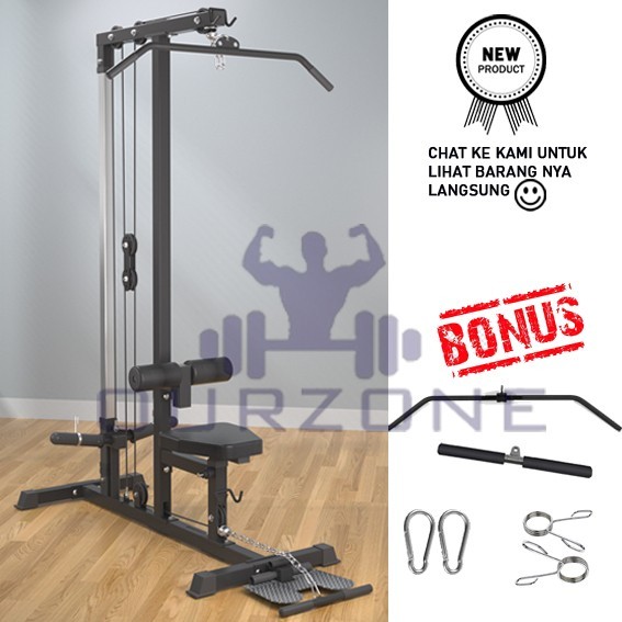 Jual LAT PULL DOWN ROWING CABLE MACHINE CROSSOVER PULL UP RACK KODE ...