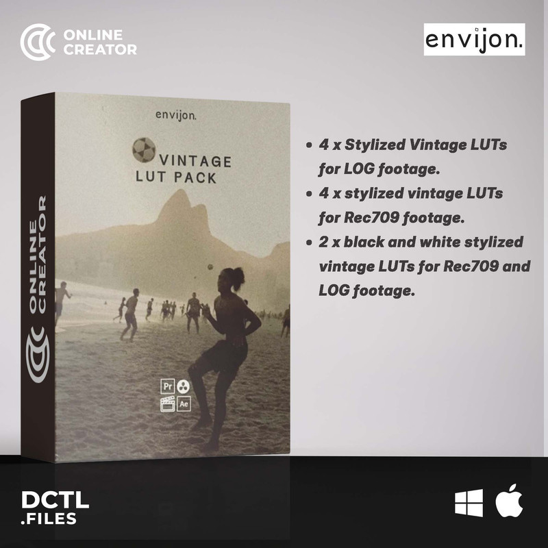 Jual Envijon Vintage Video LUT Color Grading Preset | Shopee Indonesia