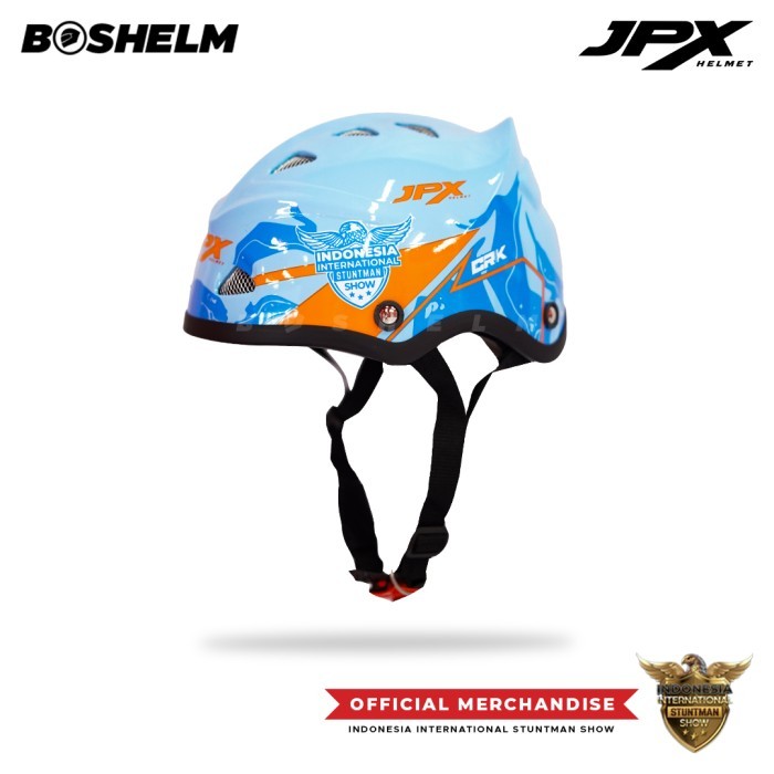 Jual Helm Jpr Skate Stuntman Show Helm Half Face | Shopee Indonesia
