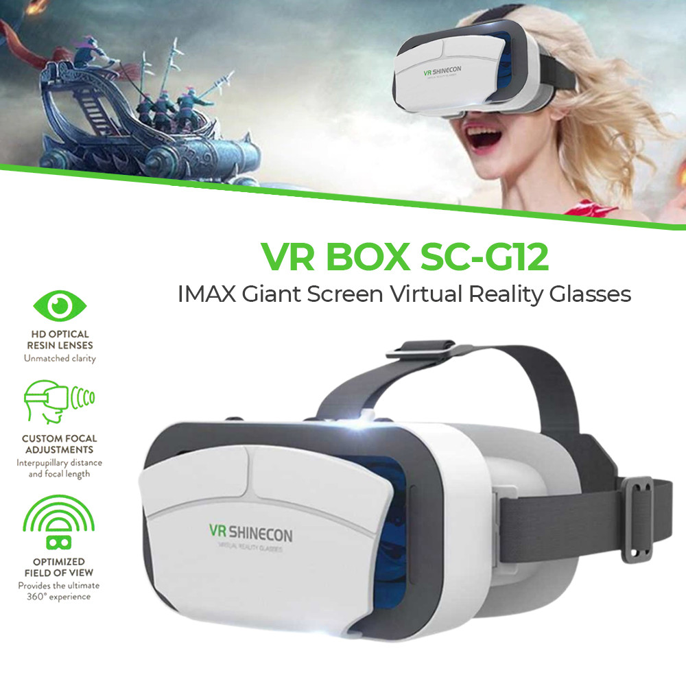 Jual Shinecon VR Box IMAX Giant Screen Virtual Reality Glasses | Shopee ...
