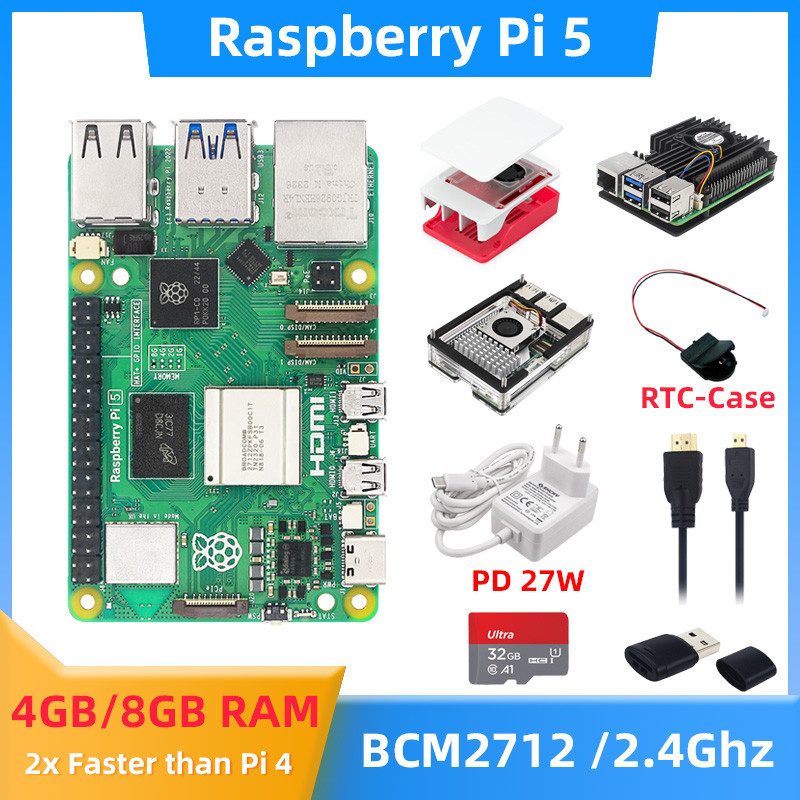 Jual JETS Original Raspberry Pi 5 4GB 8GB RAM BCM2712 VideoCore VII GPU ...