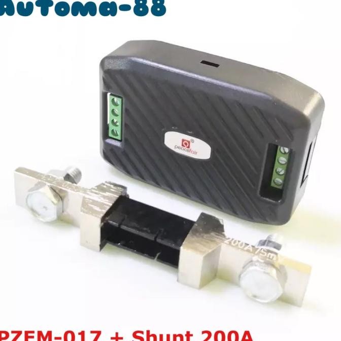 Jual PZEM-017 Serial Modbus RS485 DC KWH Volt meter Ammeter Shunt 200A ...