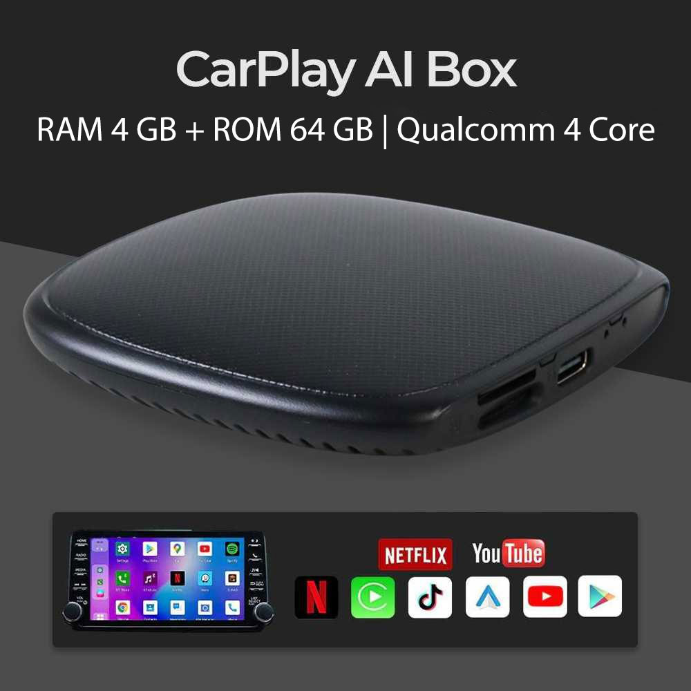 Jual CarPlay AI Box Netflix Youtube GPS Wireless Android 11 64GB | Shopee Indonesia