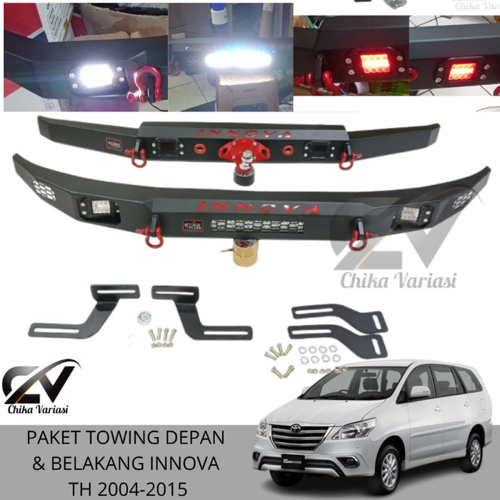 Jual Paket Towing Depan Belakang Mobil Toyota Innova 2005 - 2015 Custom ...
