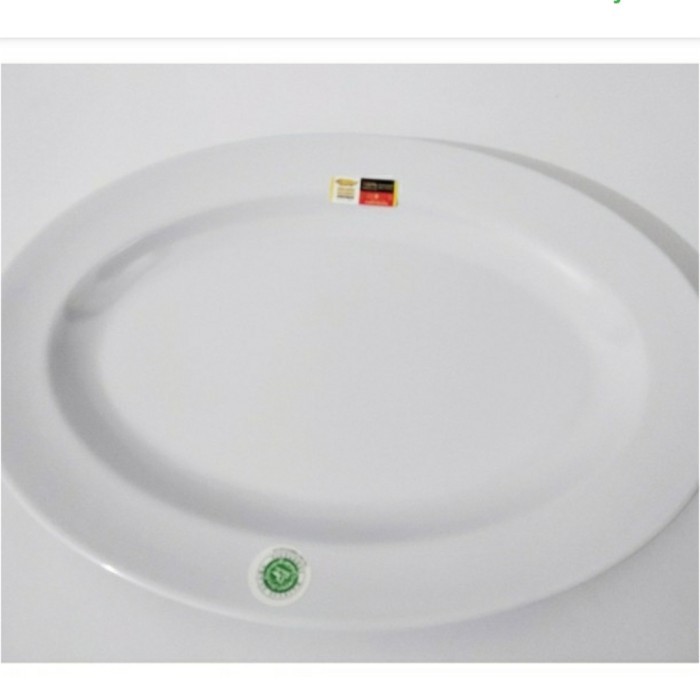 Jual ------] Piring Oval Dragon 17" Piring Putih Oval Besar Jumbo Sayur ...